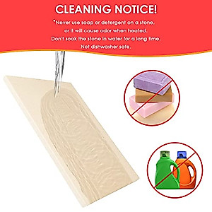 Pizza Stone, Heavy Duty Cordierite Pizza Grilling Stone, Baking Stone, Pizza Pan, Perfect for Oven, BBQ and Grill, Thermal Shock Resistant, Durable and Safe, 15x12 Inch Rectangular