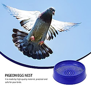 Ipetboom Bird Cozy Hut 3 Pcs Bird Nest, Pigeon Nest Pigeon Breeding Bowl Pigeon Nest Bowl Bird Breeding Box Hatching Nest for Pigeons Doves Quails Small Birds, 21x21x5.5cm Bird Feeding Container
