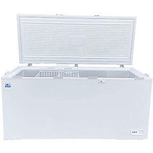 Commercial Freezer Chest freezer 18 cubic feet, 65" Length-Ice Cream freezer NSF Certified White Solid door w/Storage Baskets XF-562 dup1