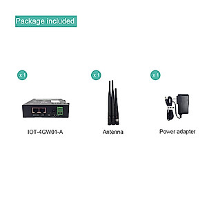 LINOVISION Industrial Unlocked 4G LTE WiFi Router with SIM Card Slot, 4G VPN Router, Indusrial Cellular Router with one LAN Port, WAN Port and 3 Antenna, Supports T-Mobile, AT&T and DIN Rail Mounting