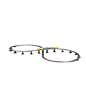 Bachmann Trains Snap-Fit E-Z TRACK E-Z TRACK OVER-UNDER FIGURE 8 TRACK PACK - STEEL ALLOY Rail With Black Roadbed - HO Scale