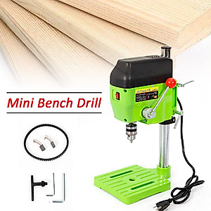 340W Drilling Machine Drill Press Bench Workbench DIY Mini Metal Wood Drilling Machine 0.6-6.5mm
