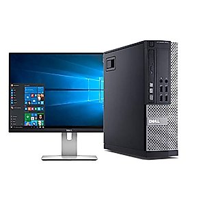 Dell Optiplex 9020 Small Form Factor Desktop PC, Intel Core i7-4770, 16GB Ram, 2TB SATA Drive + 512GB SSD WiFi, DVD-RW, 24-inch LCD, Windows 10 Pro (Renewed)