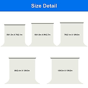 Joccun 8X10 FT Light Blue Backdrop Background for Photography,Polyester Backdrop Curtain Background Screen for Photography,Photoshoot,Video Recording,Studio(8X10ft,Light Blue)