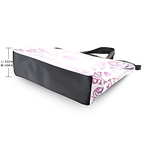 Woman Tote Bag Travel Shoulder Handbags Purple Skull for Work Travel Business Beach