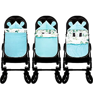 Crib Sheet Set Jersey Cotton,3 in-1 Warm Cozy Bunting Bag Stroller Blanket Carrier Canopy for Infant Car Seat