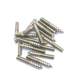 Hanger Bolt M6x35 Double Headed Bolt Self-Tapping Screw for Furniture 20Pcs