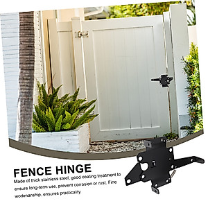 Fence Door Hinge Gate Locks for Outdoor Fence Hidden Door Gate Latches for Metal Door Closer Hinge Metal Fencing Double Sided Door Lock Fence Gate Lock Gate Locks for Wooden Fence