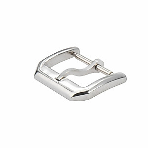 Ewatchparts 18MM TANG BUCKLE TONGUE TYPE FOR IWC WATCH PILOT PORTUGUESE TOP GUN POLISH