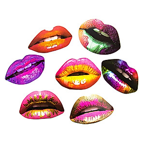 AUEAR, 40 Pack Party Photo Booth Props Funny Lips Mouth Selfie Props Accessories with Stick for Christmas Birthday Wedding Graduation Party and Halloween