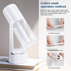 LUCOG Portable Mini Humidifier, Cool Mist Small Humidifiers, USB Personal Desktop Humidifiers for Baby, Bedroom, Plants, Quiet Air Humidifier, Vaporizers with LED Lights for Office Home Car and Travel