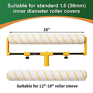 VOOMEY 18"Paint Roller Frame,The Adjustment Range is from 12"to 18",Suitable for Large-Scale Painting Projects,Can Be Used with an Extension Pole
