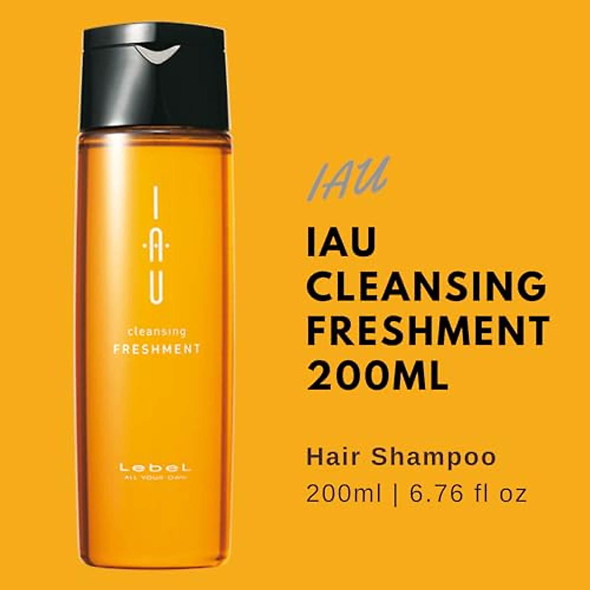 Lebel IAU Cleansing Freshment Hair Shampoo 200ml & Lebel IAU Melt Repair Hair Treatment 200ml Set (Green Tea Set)