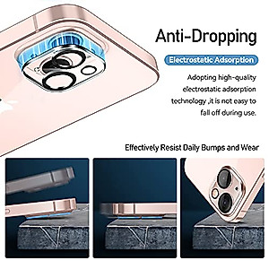 ivoler [4-pack] Camera Lens Protector for iPhone 13 6.1''/13 Mini 5.4'' Tempered Glass Screen Protector (Not for iPhone 13 Pro), HD Clear [Anti-Scratch] [Bubble Free] [Case Friendly],Black Circle