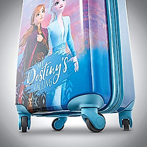 AMERICAN TOURISTER Disney Hardside Luggage with Spinner Wheels, Frozen, 2-Piece Set (18/20), Light Blue