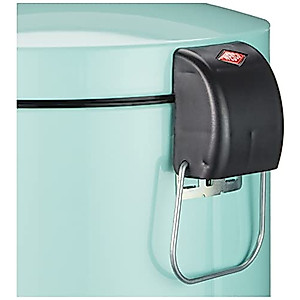 WESCO 116212-51 Pedal Trash Can, Mint, Size: Diameter 11.8 x Height 16.7 inches (30 x 42.5 cm), Pedal Bin 3.8 gal (13 L)