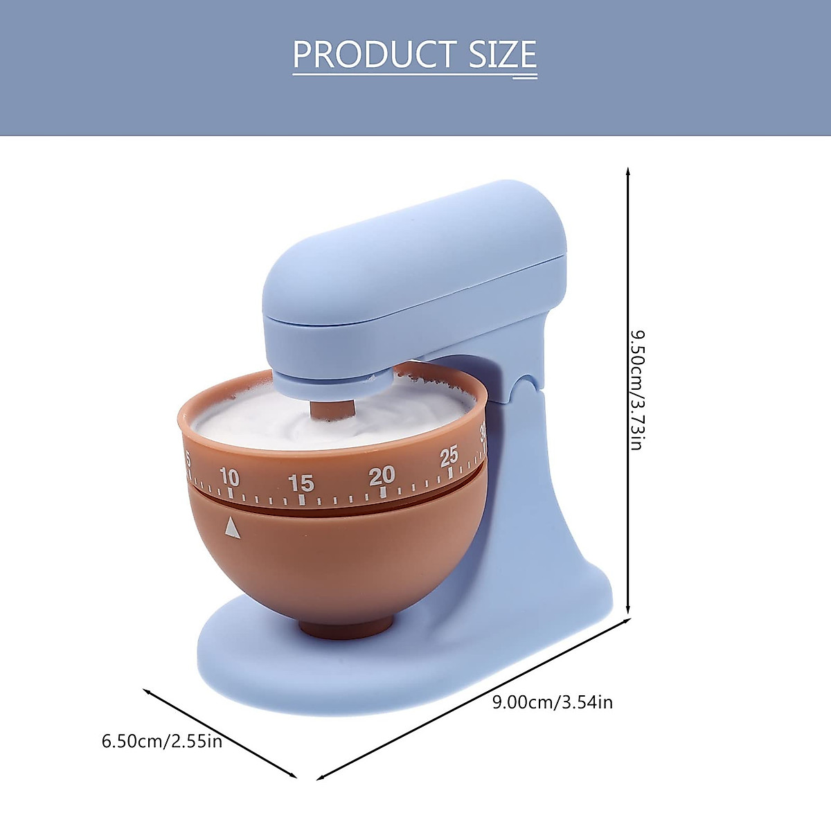UPKOCH Kitchen Timer Hand Mixer Timer Cooking Timer Reminder Mechanical Countdown Clock Time Management Manual Egg and Baking Timer for Kitchen Home Desktop Decor
