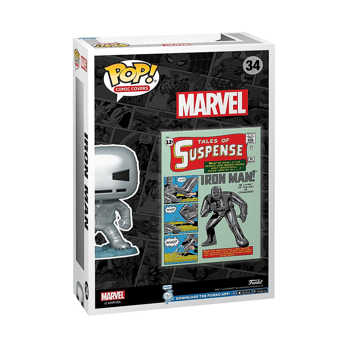 Funko POP! Comic Cover: Marvel - Tales of Suspense #39, Iron Man - Marvel Comics - Collectable Vinyl Figure - Gift Idea - Official Merchandise - for Kids & Adults - Comic Books Fans