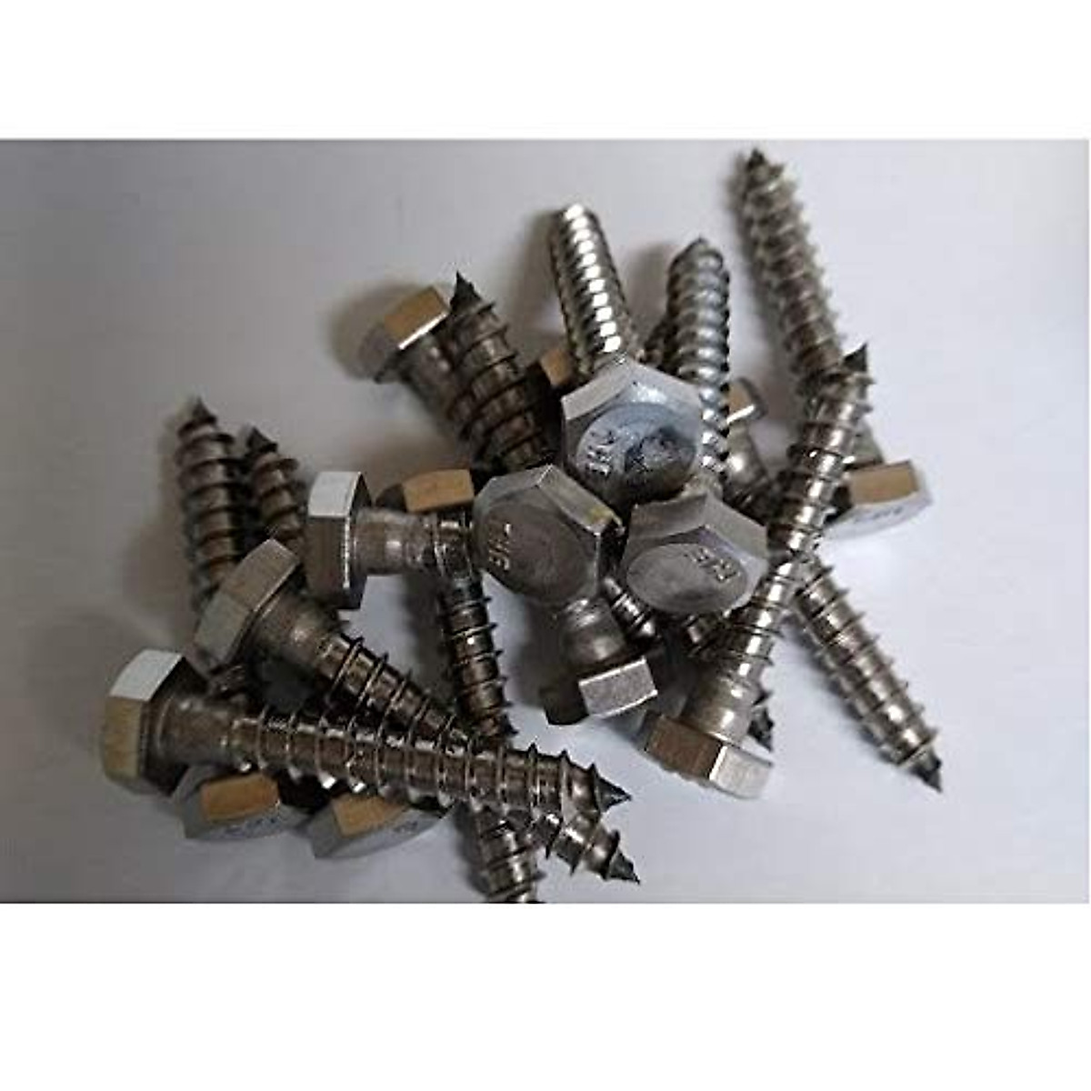 Shorpioen 25-Pack 3/8 x 3 1/2 Hex Lag Screw 18-8 Stainless Steel BC-3756L188