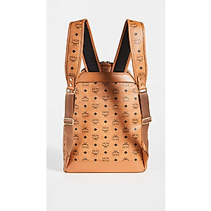 MCM Men's Stark Backpack 40, Cognac, Brown, One Size