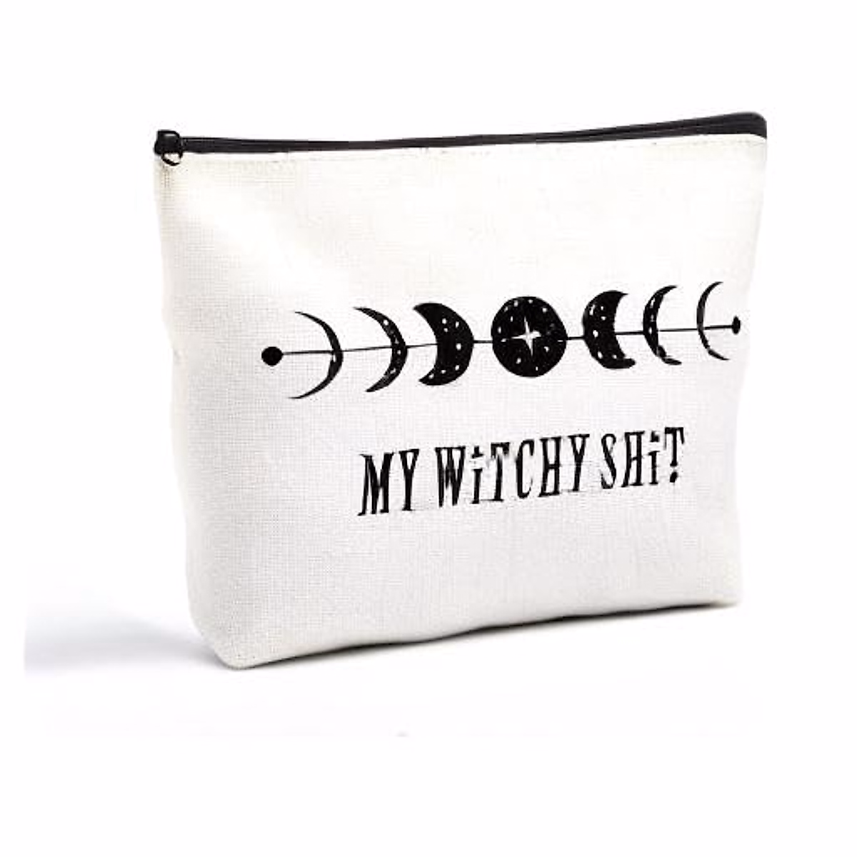 Witchy Gifts Witch Stuff Witchy Makeup Bag Witch Bag Witchcraft Bag Meditation Halloween Birthday Gifts for Witchcraft Lover Women Her Girl Friends Tarot Cards for Beginners Coven Sistery Witchy SHT