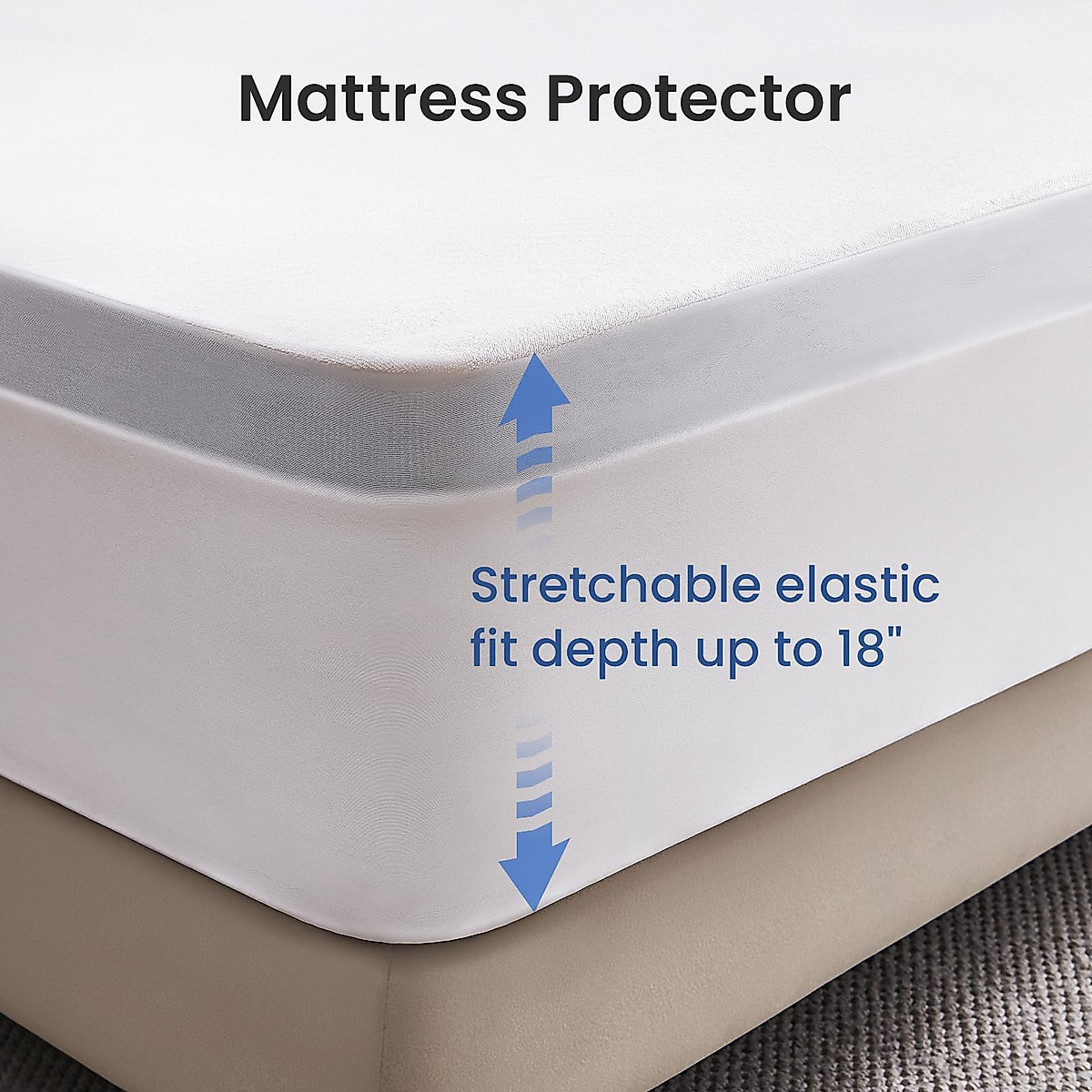 Dourxi Queen Mattress, 12 inch Hybrid Queen Size Mattress Gel Memory Foam for Pressure Relief with Waterproof Mattress Protector Included, Medium Plush