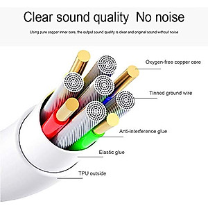 Lightning to 3.5mm Headphone Jack Adapter, Apple MFi Certified Digital Hi-Fi Audio Earphone Connector for iPhone 12/12 Pro Max 11 Pro/XS/XR/X/8 7 SE, iPad Pro Mini, Support iOS 10~14.4 and Later