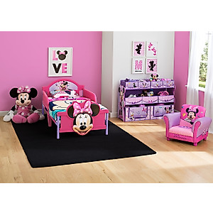 Delta Children 3D-Footboard Toddler Bed, Disney Minnie Mouse
