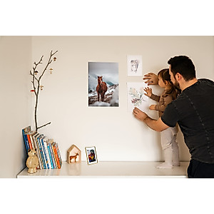 WONTHAI Gold Picture Frame - 4x6 Antique Brass Postcard Picture Frame for Desk - Small Pressed Glass Frame for Pressed Flowers - Floating Vertical (4 * 6 vertical)…