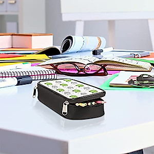 Frog Large Pencil Case Cute Frog Pen Box with Zipper Green for Kids Girls Boys Adults School Office College Makeup Cosmetic Bag Portable Storage Organizer