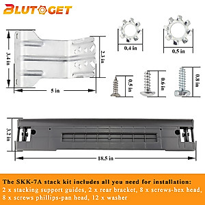 2024 UPGRADED SKK-7A SKK8K Samsung washer dryer stacking kit - Compatible for Samsung 27-Inch Front-Load Washers and Dryers - Samsung laundry stacking kit-Replaces Part SKK-7A, SKK-8K, SK-5A, SK-5AXAA