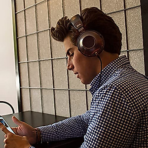 KLH Ultimate One Open-Back Over Ear Headphones | Premium Studio Music | High-Fidelity Beryllium Driver | Deep Bass | Hi-Res Audiophile Premium Quality | Real Zebrawood Ear Cups