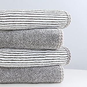 Kissvian 2 Pack Microfiber Hand Bath Towel Set, Bamboo Fibre Coral Velvet Bathroom Towels with Hanging Loop, Soft and Absorbent Washcloths for Hand Face Bath Spa Yoga Fitness, Size 13.4" x 30"