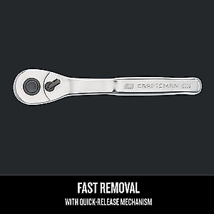 CRAFTSMAN Ratchet Wrench, 3/8-Inch Drive, 72-Tooth, Pear Head (CMMT81748)