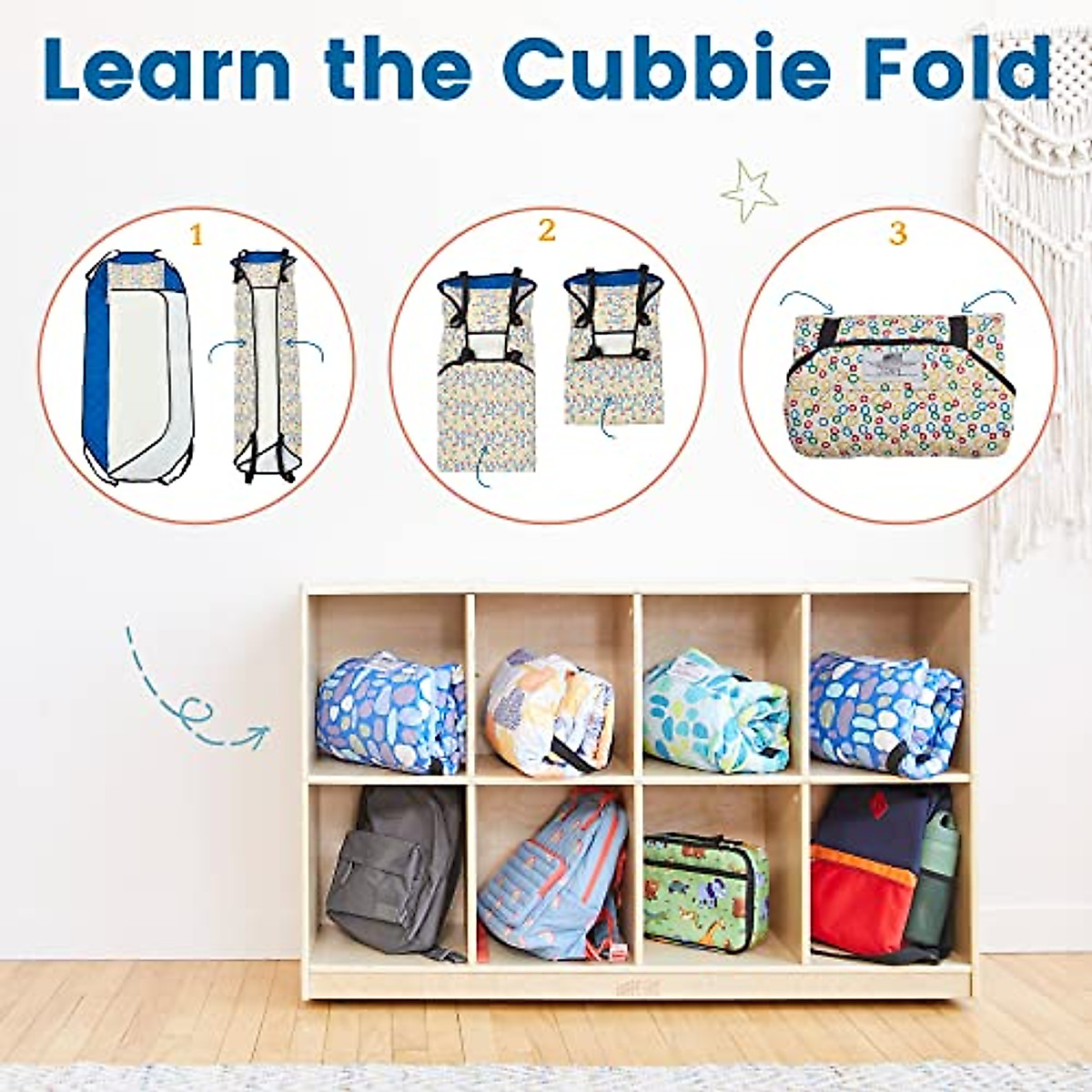 ECR4Kids Nap Mat Companion, Portable Bedding, Loopty Loop, 1-Piece