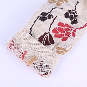 EnerWear 4 Pack Women's Merino Wool Outdoor Hiking Trail Crew Sock (US Shoe Size 4-10, Wine/Brown/Multi)