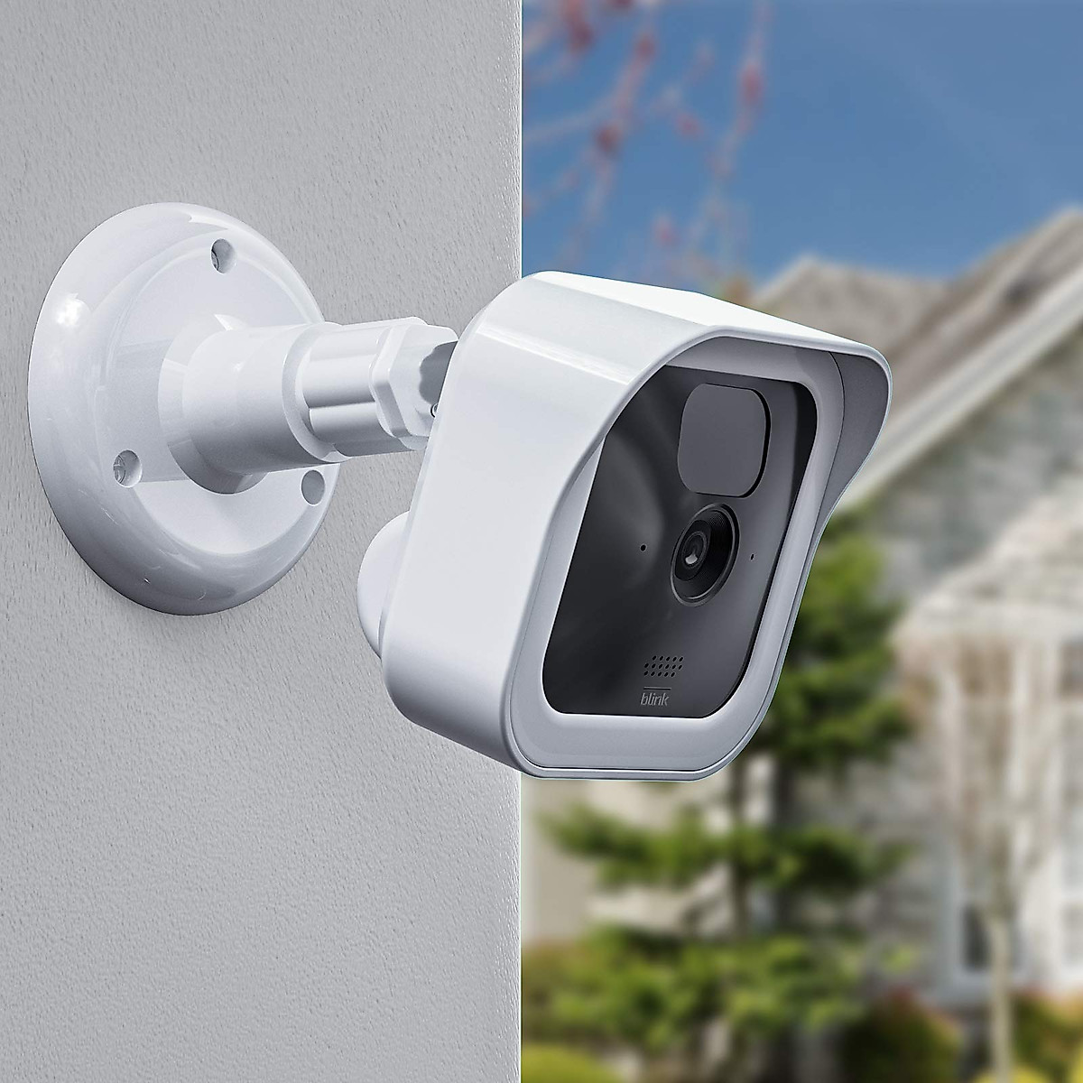 All-New Blink Outdoor Camera Housing and Mounting Bracket, Weather Proof Protective 360 Degree Adjustable Mount with Blink Sync Module 2 Outlet Mount for Blink Home Security Camera (White(3 Packs))