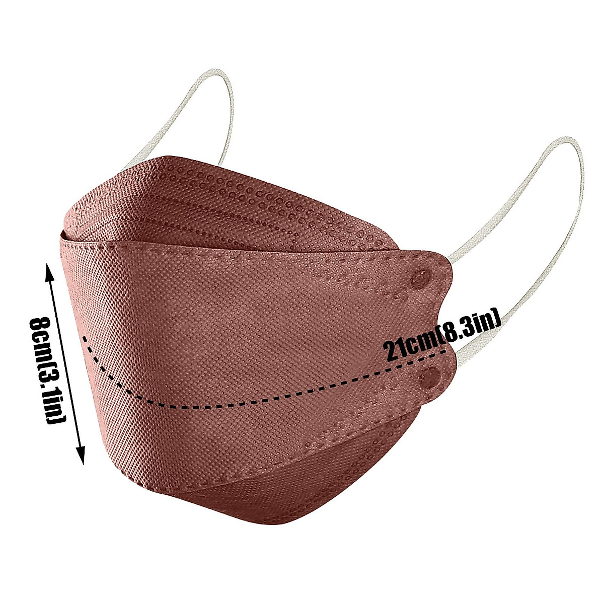 Akeman 50Pcs Adult Disposable KF94 Face_Mask [ Individual Package: 10pcs/Pack ]