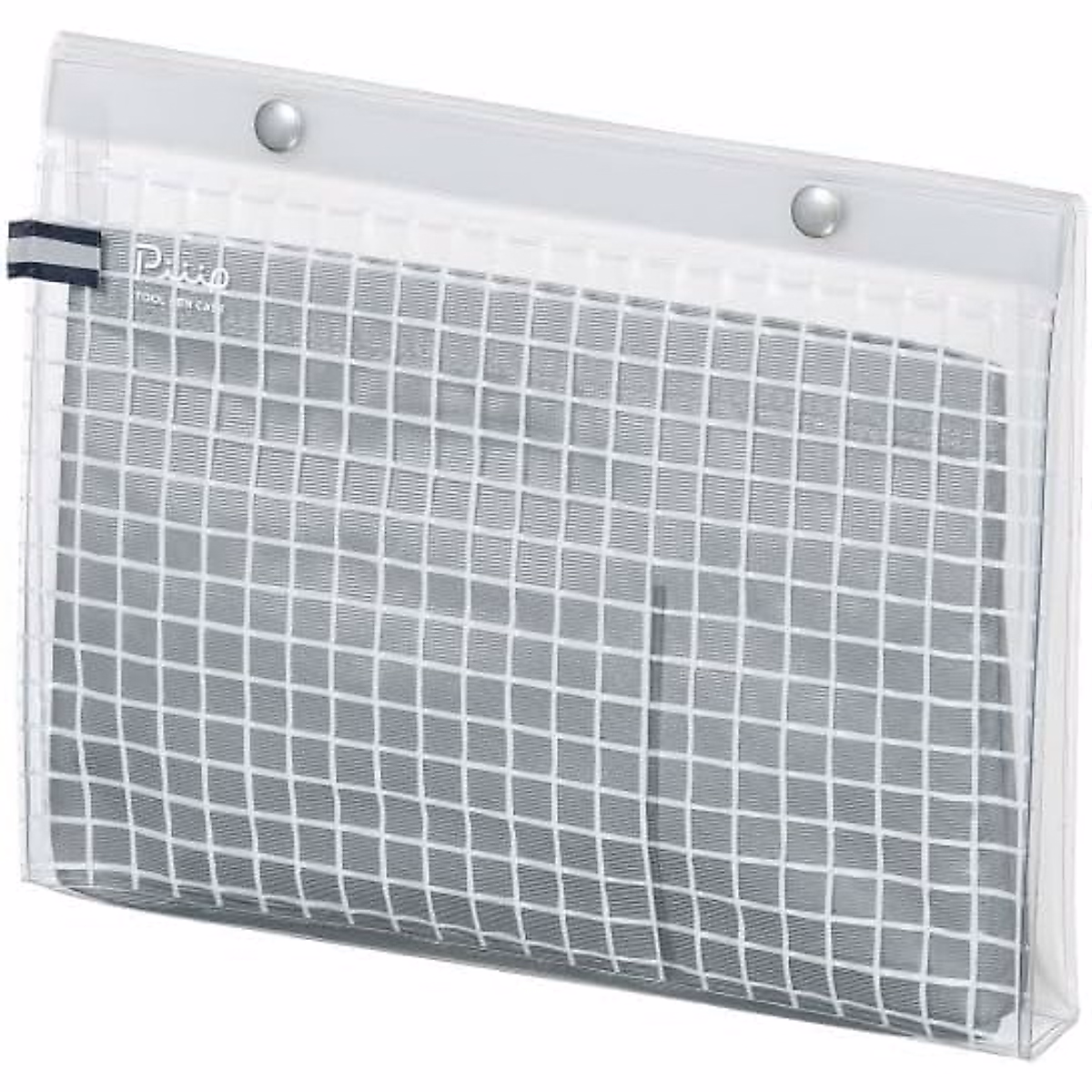 KOKUYO Piiip Tool Pen Case, A5 Flat Type, Silver Gray, Japan Import (F-VBF243-1)