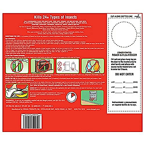 Bengal Concentrated Roach and Flea Killer Fogger, Odorless Mess-Free Dry Fog, 3-Count, 2.7 Oz. Aerosol Cans