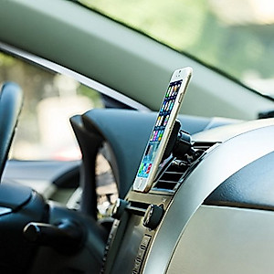 Premium Quality Magnetic Car Mount AC Air Vent Holder for iPhone 7 6 6S, Plus, SE, 5S 5C 5 4S (All Carriers Including AT&T, T-Mobile, Sprint, Verizon, Straight Talk, Unlocked)
