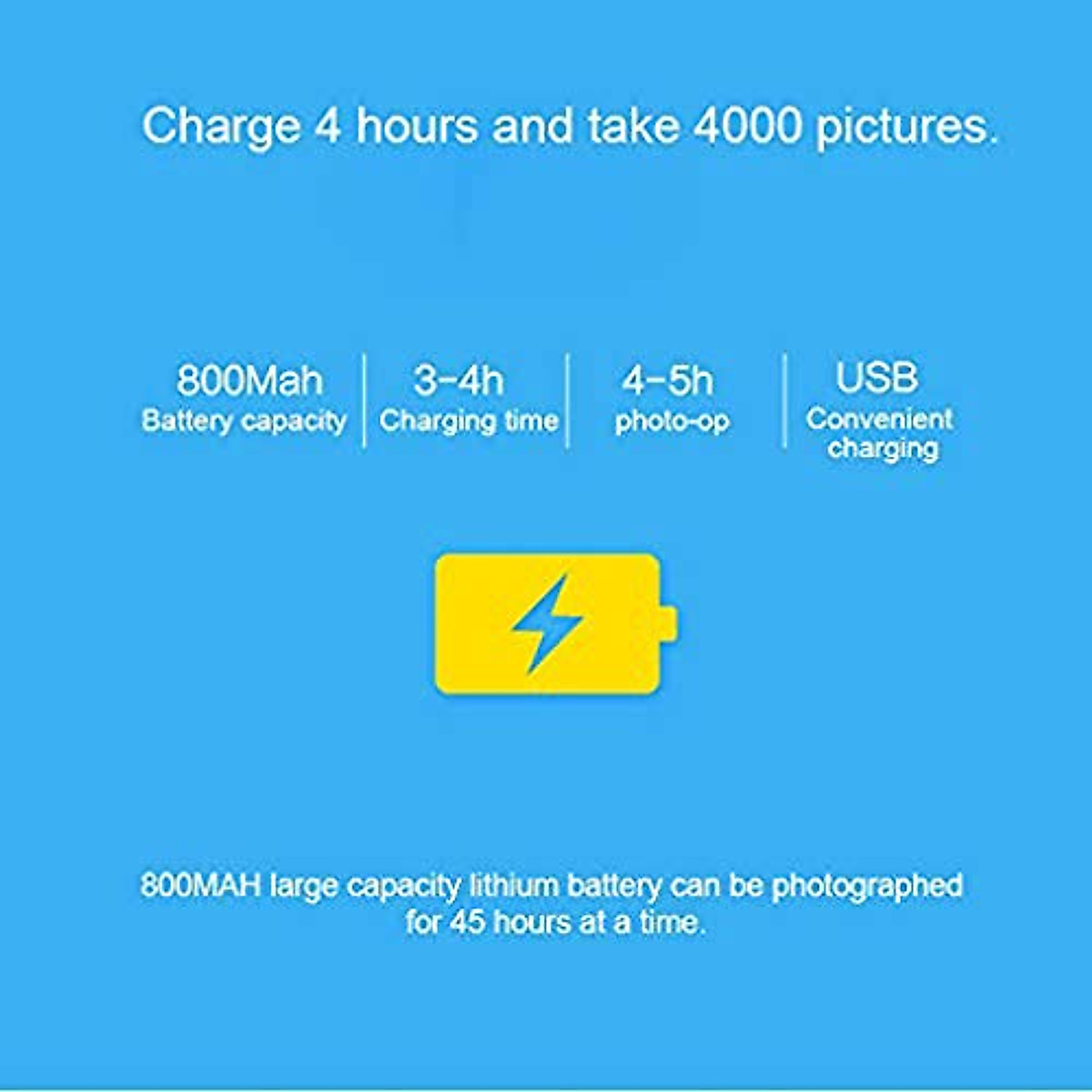 LKYBOA Fun Digital Toy Children's Camera -Kids Underwater Camera, Dual Super HD Waterproof Digtial Camera with 2.4inch IPS Screen 32G Memory (Color : Blue)