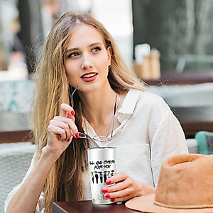 LONGXIN Stainless Steel Tumblers - 20oz Friends Gifts for Women, Perfect for Birthdays, Anniversaries, and Christmas