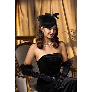 BABEYOND Fascinator Hats for Women Tea Party Hat Kentucky Fascinators Headband Derby Hats Wedding Party