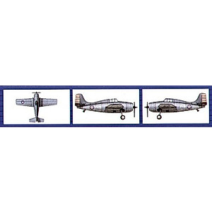 Trumpeter 1/700 F4F4 Wildcat Aircraft Set for USS Hornet (18-Box)