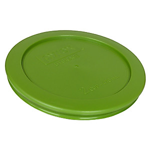 Pyrex (1) 7402-PC Green, (1) 7200-PC Lawn Green, & (1) 7201-PC Edamame Green Plastic Storage Lid, Made in USA