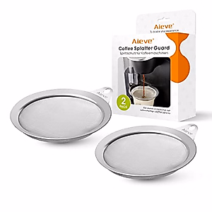 AIEVE Coffee Bar Accessories, 304 Stainless Steel Coffee Splatter Guard Espresso Accessories Coffee Drip Tray Espresso Splatter Guard for Keurig, Cuisinart, Ninja, Mr Coffee and other Coffee Maker