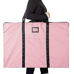 Large Size Art Portfolio Bag with Nylon Shoulder, 24 x 36 inches Light Weight Poster Storage Bag Board Holder with Handle and Zipper for Poster, Sketching and Drawing
