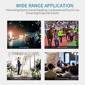 FEELWORLD W1000S Wireless Video Transmission System SDI Dual HDMI Transmitter and Receiver Full Duplex Intercom Live Streaming 1000FT Long Range with 0.08S Low Latency