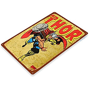 Tinworld TIN Sign “Thor” Comic Super Hero Metal Decor Wall Art Store Shop Cave A651